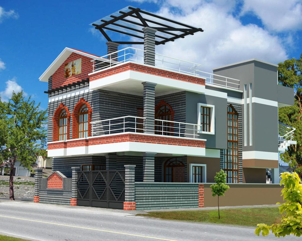 3d House Design Exterior — Randolph Indoor and Outdoor Design