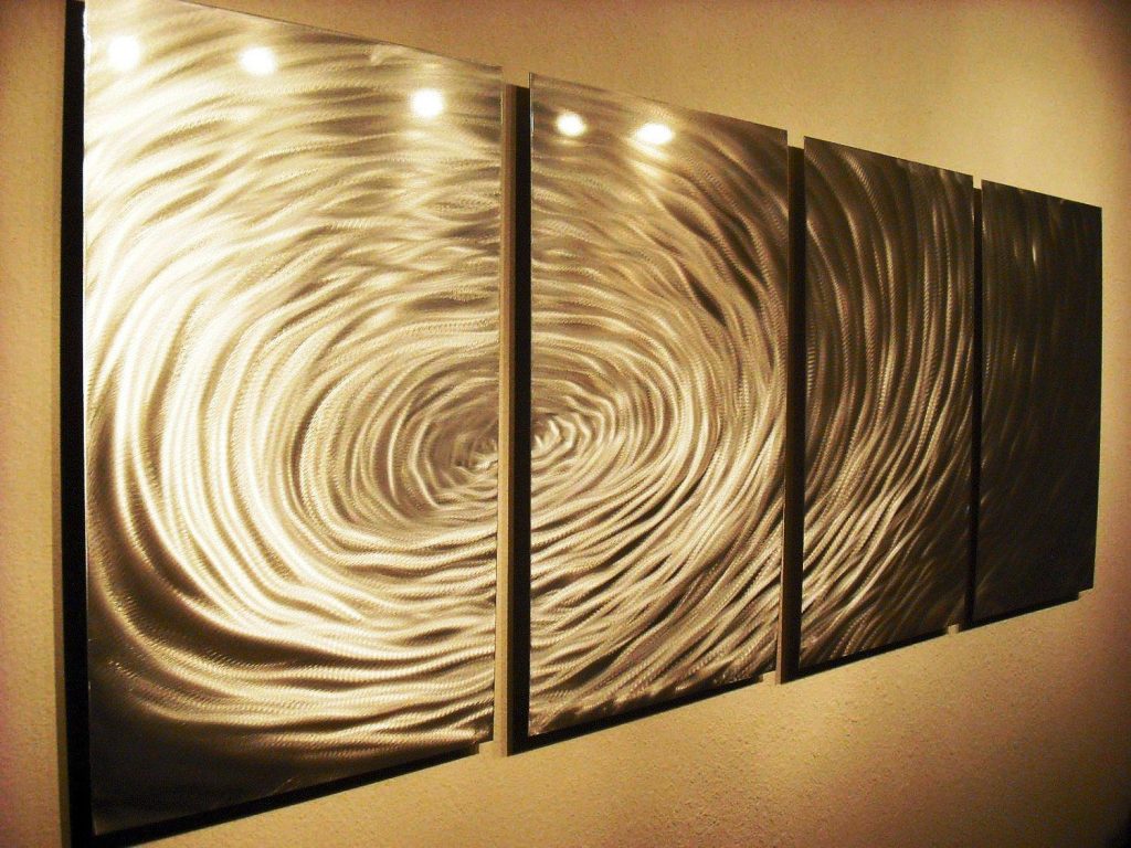 Abstract Metal Wall Art Panels — Randolph Indoor and Outdoor Design