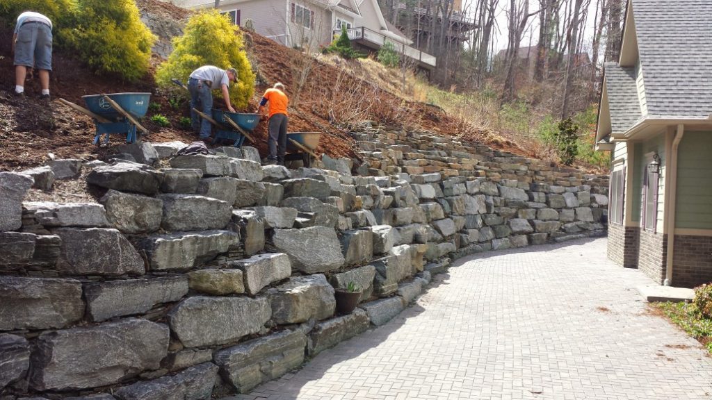 Big Boulder Retaining Wall — Randolph Indoor and Outdoor Design