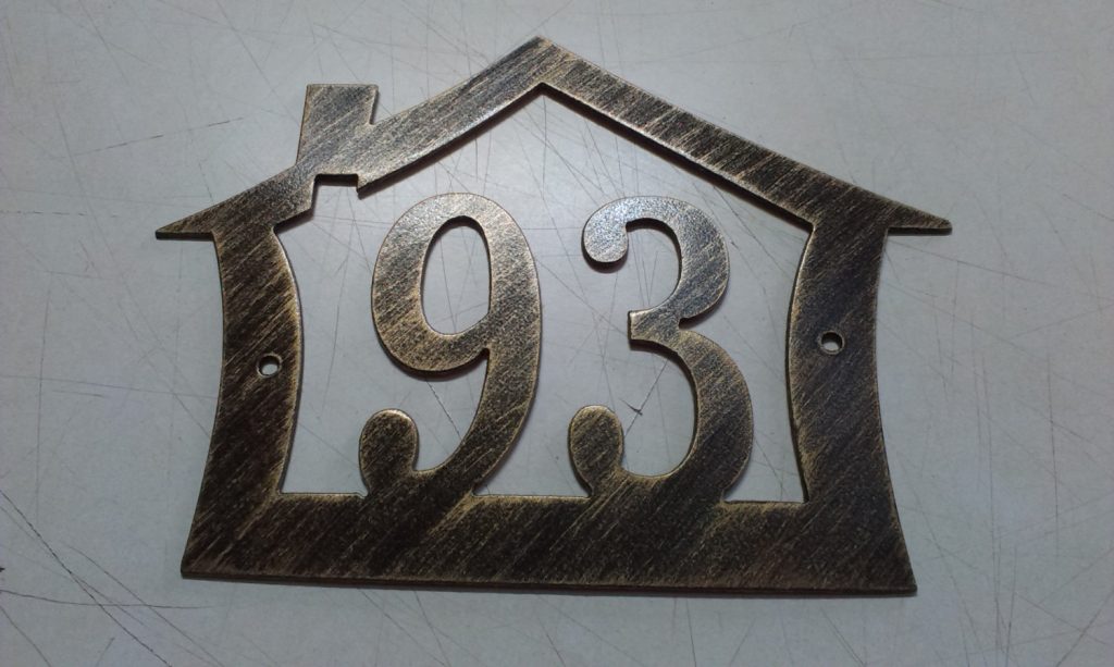 Decorative House Numbers Custom Style — Randolph Indoor and Outdoor Design