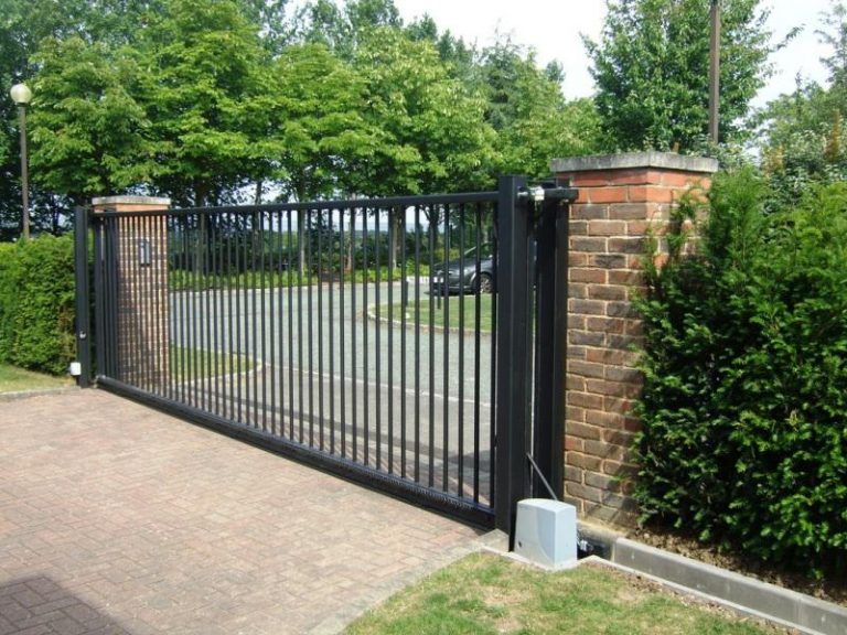Double Swing Automatic Driveway Gates — Randolph Indoor and Outdoor Design