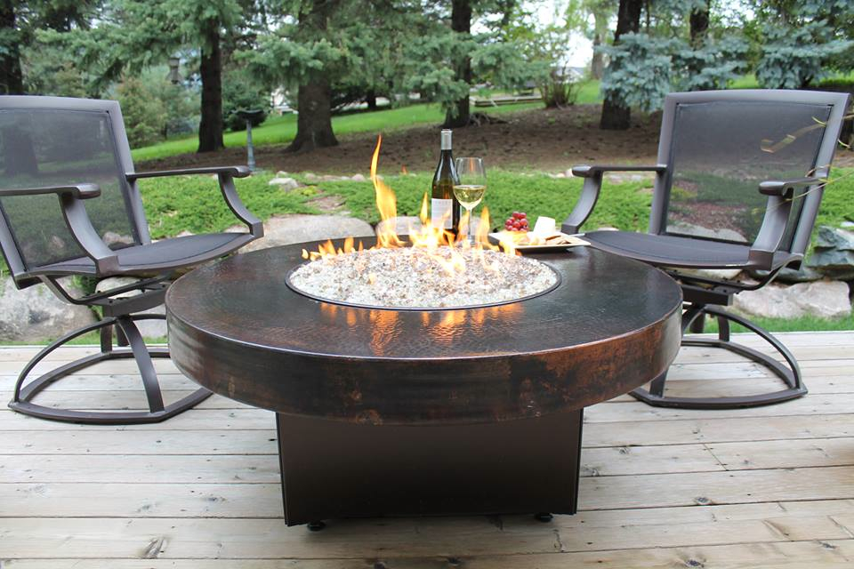 Natural Gas Fire Pit Table Custom — Randolph Indoor and Outdoor Design