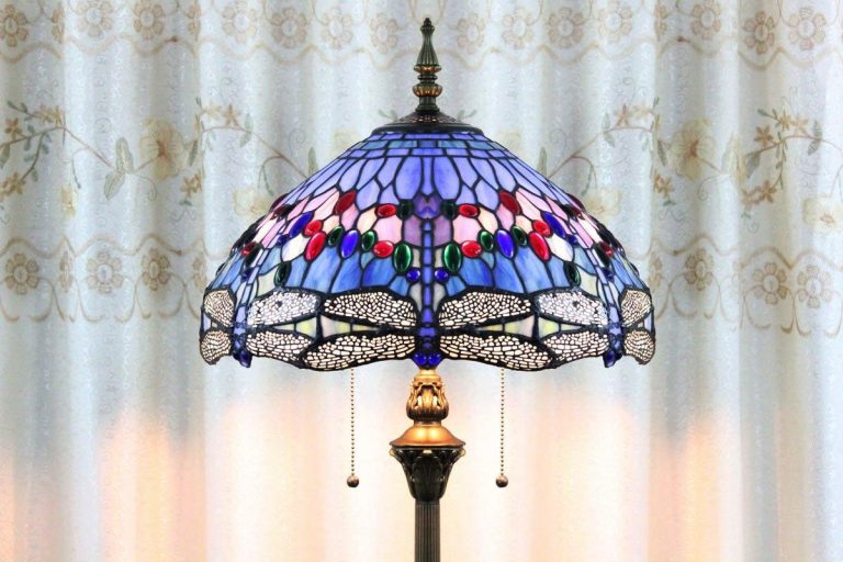 Navy Blue Floor Lamp Shade — Randolph Indoor and Outdoor Design