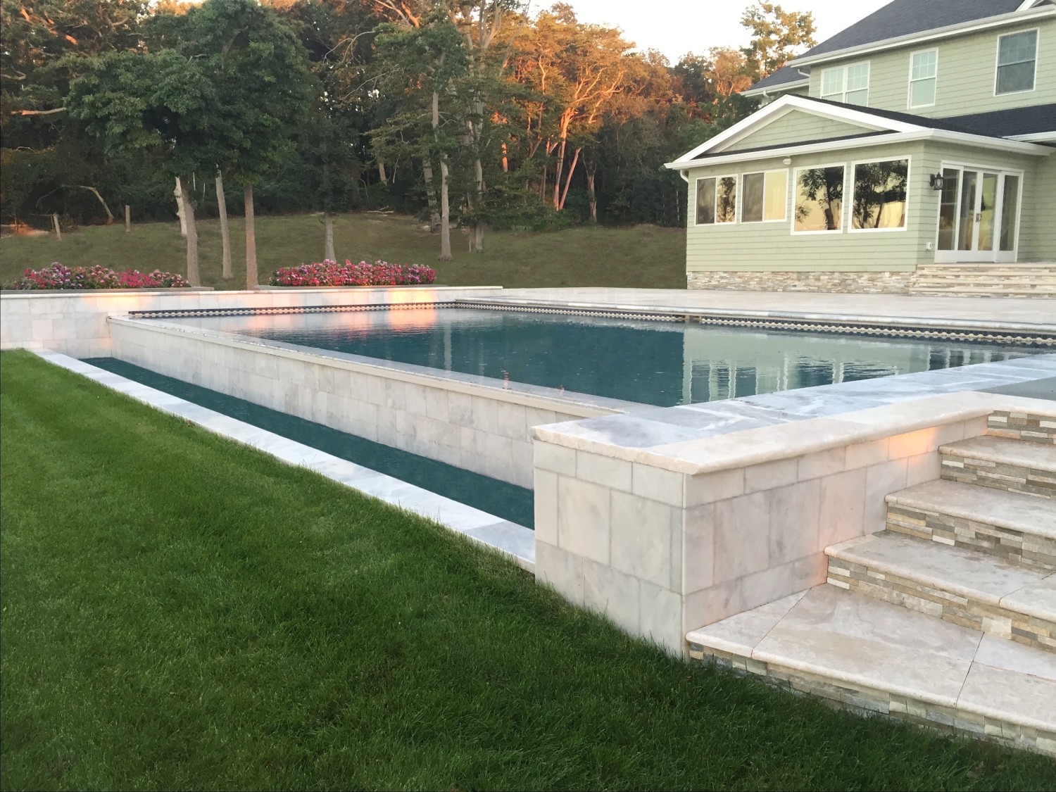 Negative Edge Pool Creation — Randolph Indoor and Outdoor Design