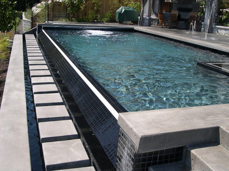Negative Edge Pool Custom — Randolph Indoor and Outdoor Design