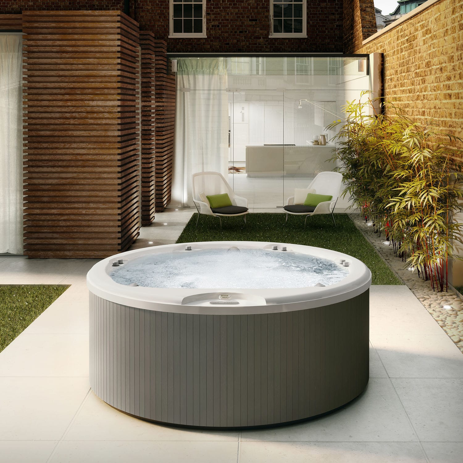 Round Above Ground Hot Tub — Randolph Indoor and Outdoor Design