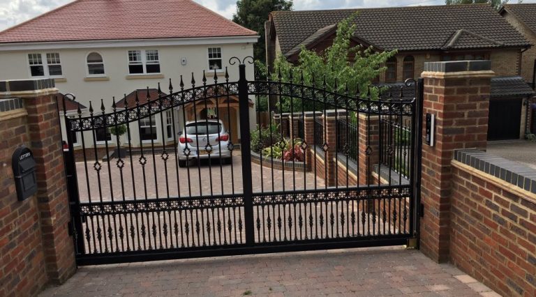 Sliding Driveway Gates Iron — Randolph Indoor and Outdoor Design