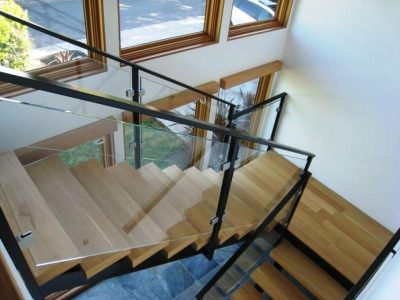 Glass Staircase Railing — Randolph Indoor and Outdoor Design