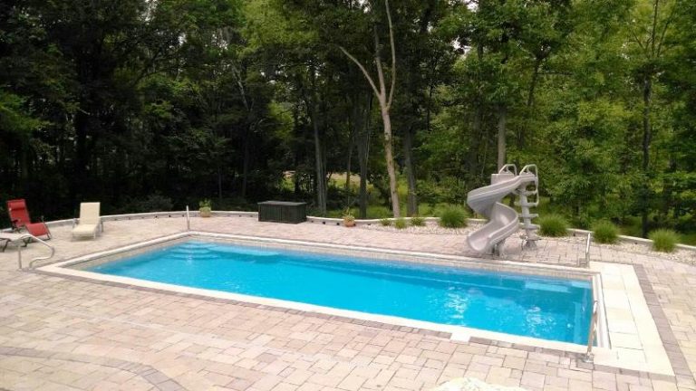 Slide Above Ground Lap Pool — Randolph Indoor and Outdoor Design