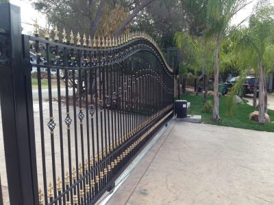 Curved Sliding Driveway Gates — Randolph Indoor and Outdoor Design