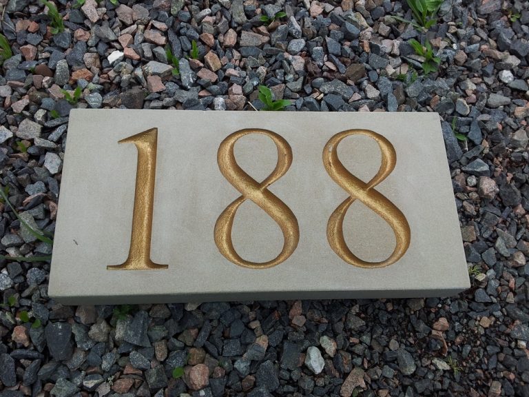 Decorative Ceramic Tile House Numbers — Randolph Indoor and Outdoor Design