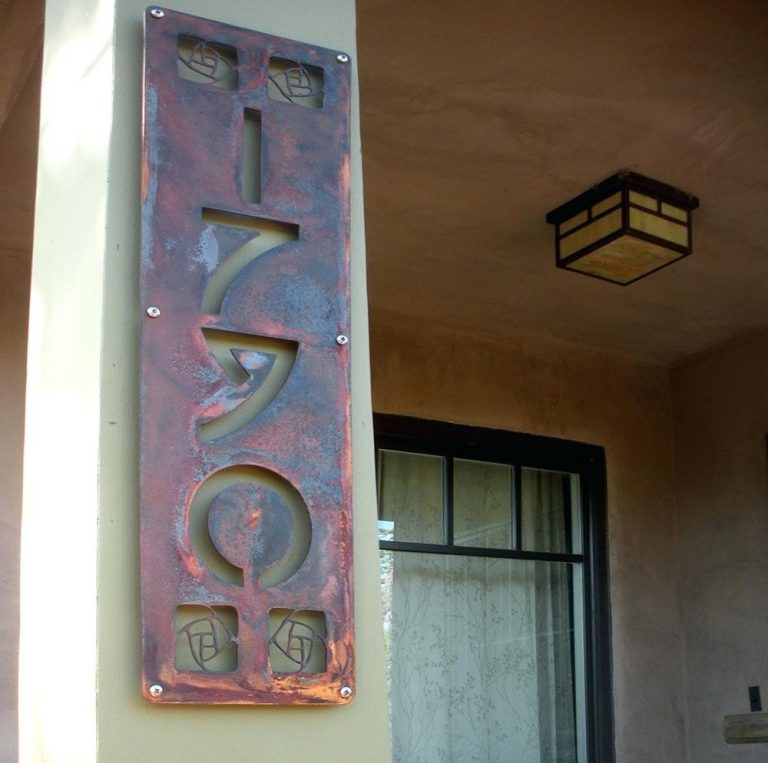 Decorative Metal House Numbers — Randolph Indoor and Outdoor Design