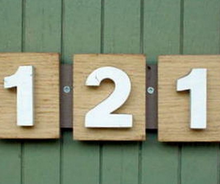 Decorative Reflective House Numbers — Randolph Indoor and Outdoor Design