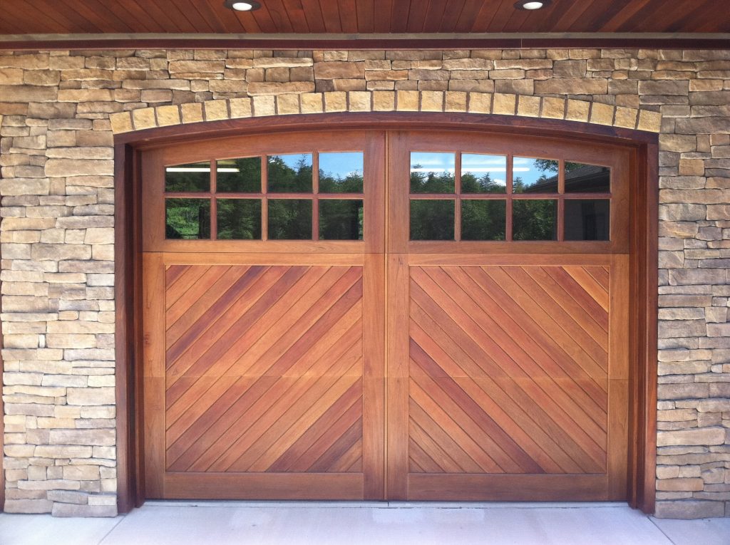 Wooden Garage Doors With Windows — Randolph Indoor and Outdoor Design