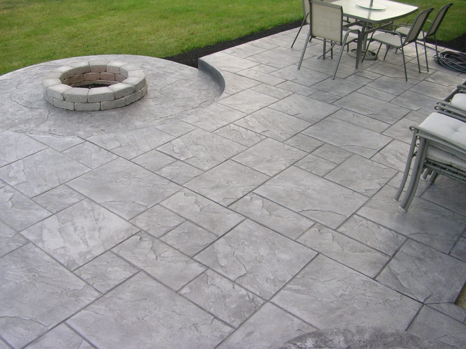 Brushed Backyard Stamped Concrete Patio Ideas — Randolph Indoor and ...