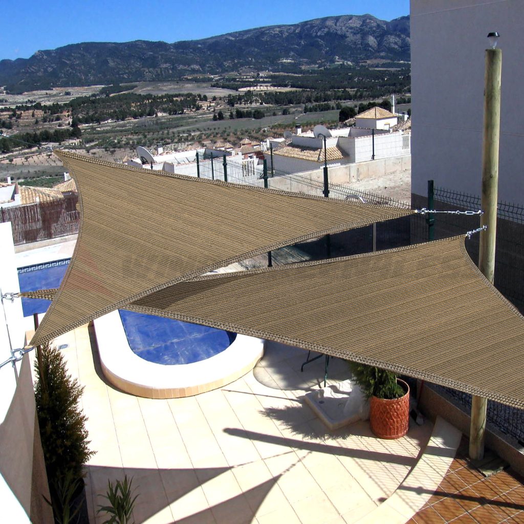 Canvas Triangle Patio Cover — Randolph Indoor and Outdoor Design