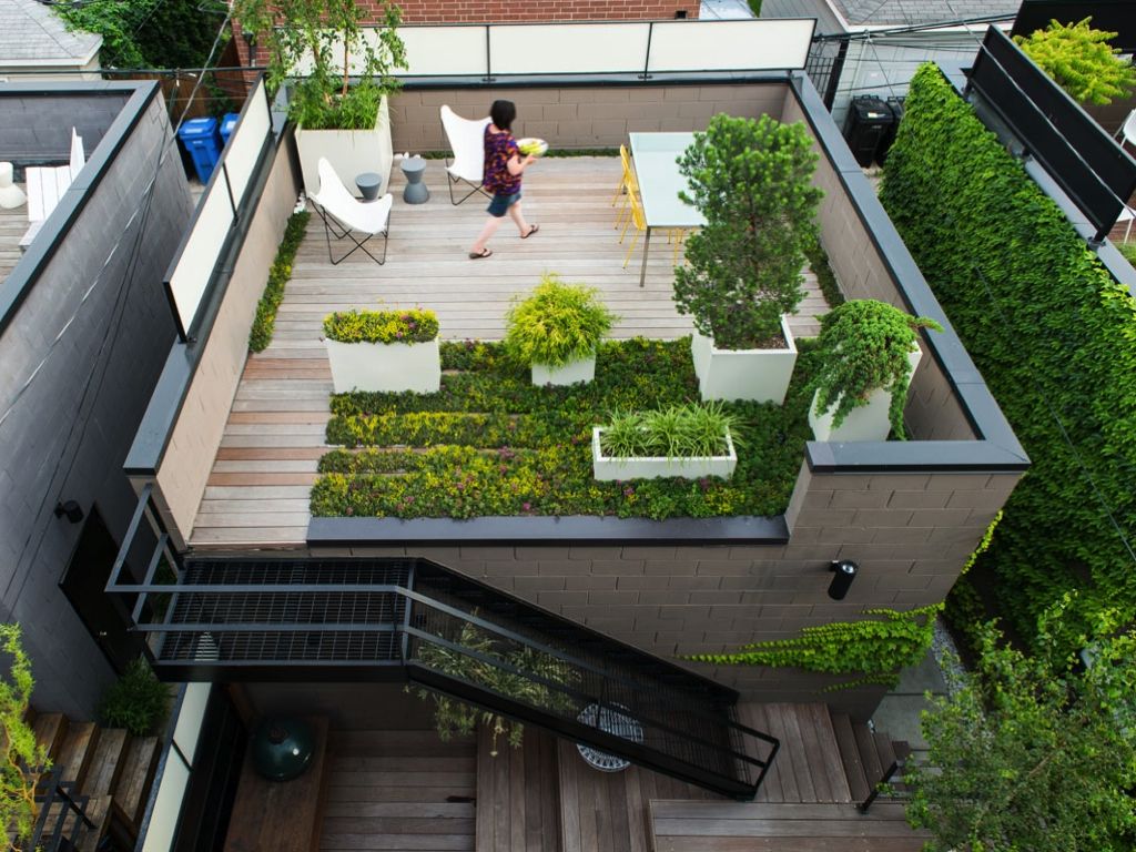 Rooftop Patio Ideas View — Randolph Indoor and Outdoor Design