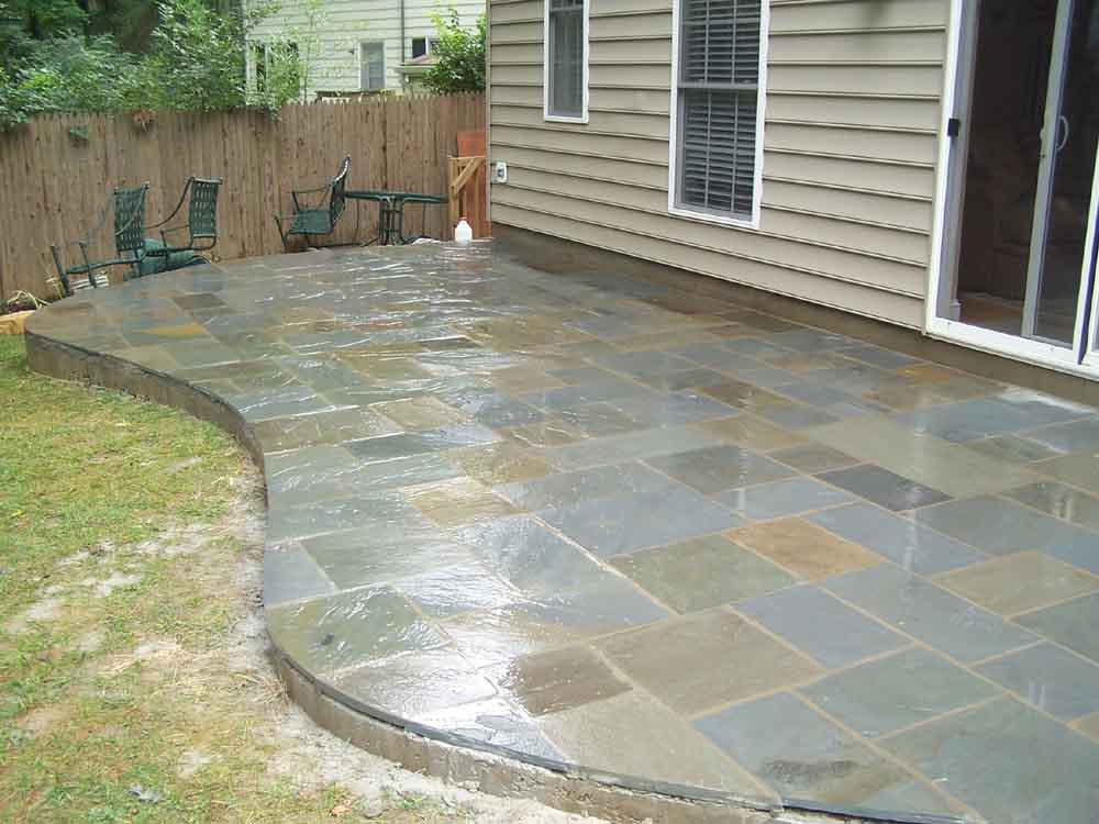 Rectangle Flagstone Patio Ideas — Randolph Indoor and Outdoor Design
