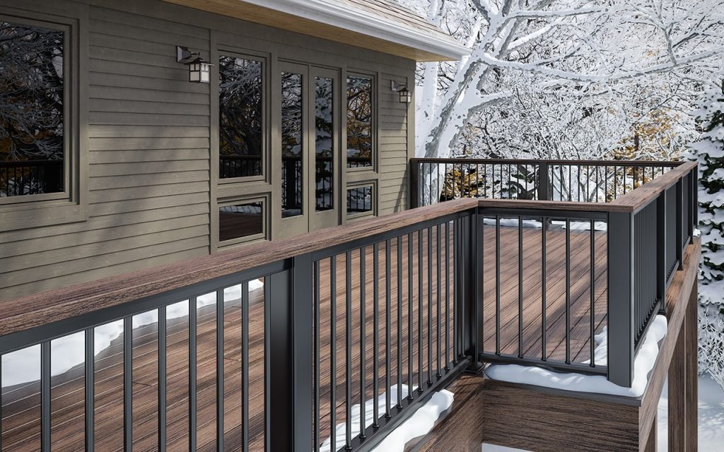 Black Vinyl Porch Railing — Randolph Indoor and Outdoor Design