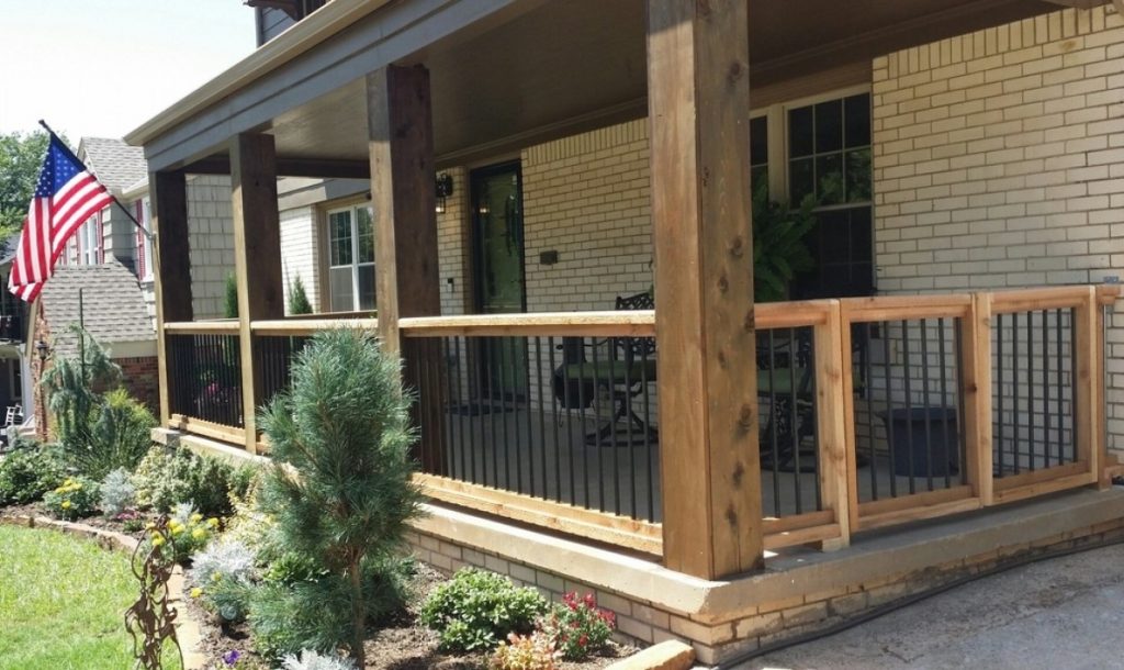 Faux Cedar Columns Front Porch — Randolph Indoor and Outdoor Design