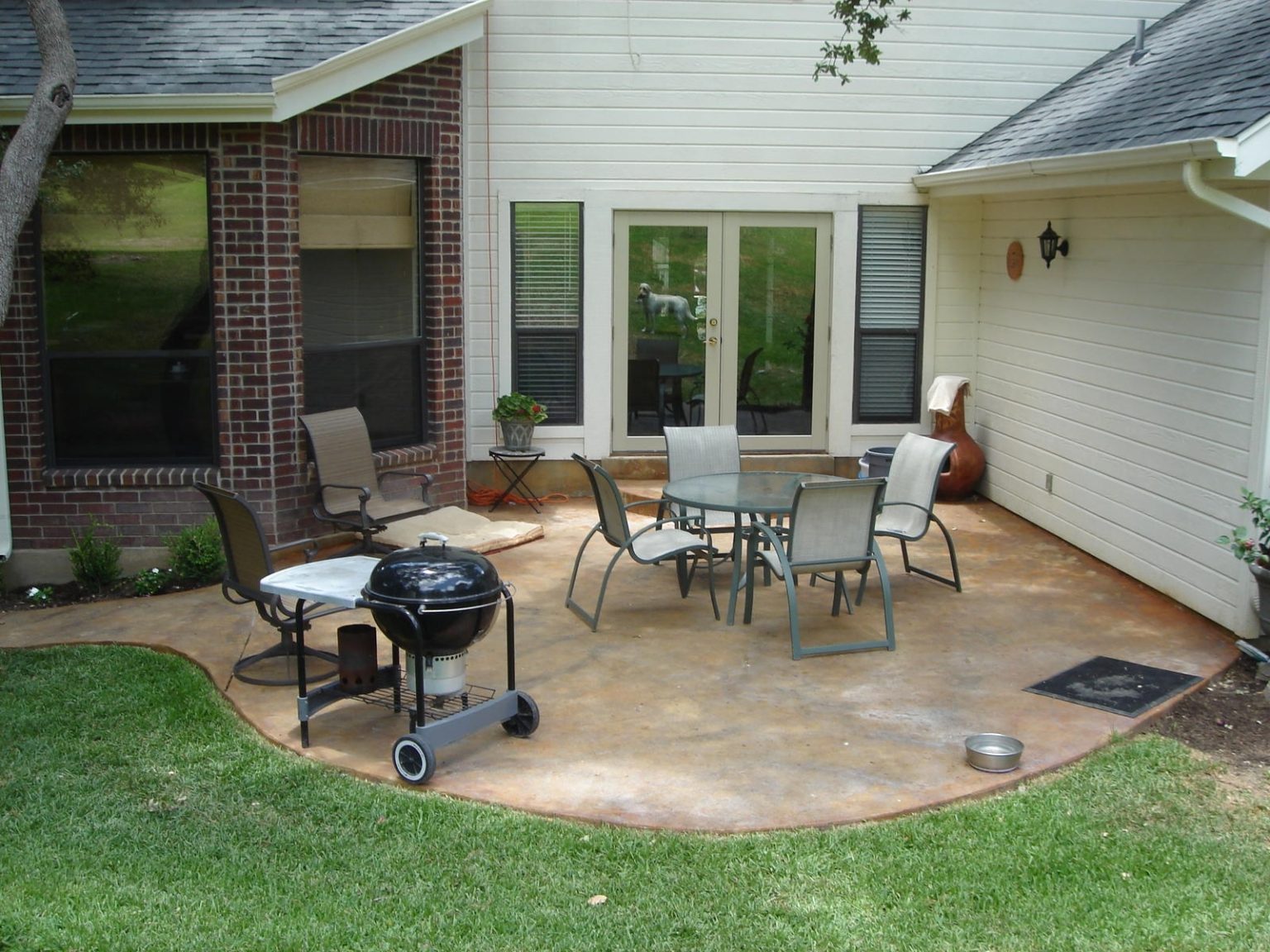 Covered Stamped Concrete Patio Ideas — Randolph Indoor and Outdoor Design