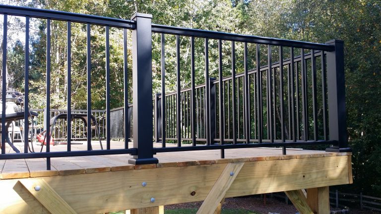 Black Front Porch Wrought Iron Railing — Randolph Indoor and Outdoor Design