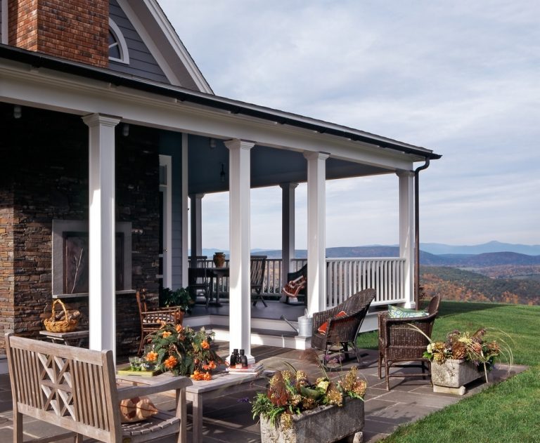 Front Porch Ideas With Cedar Posts — Randolph Indoor and Outdoor Design