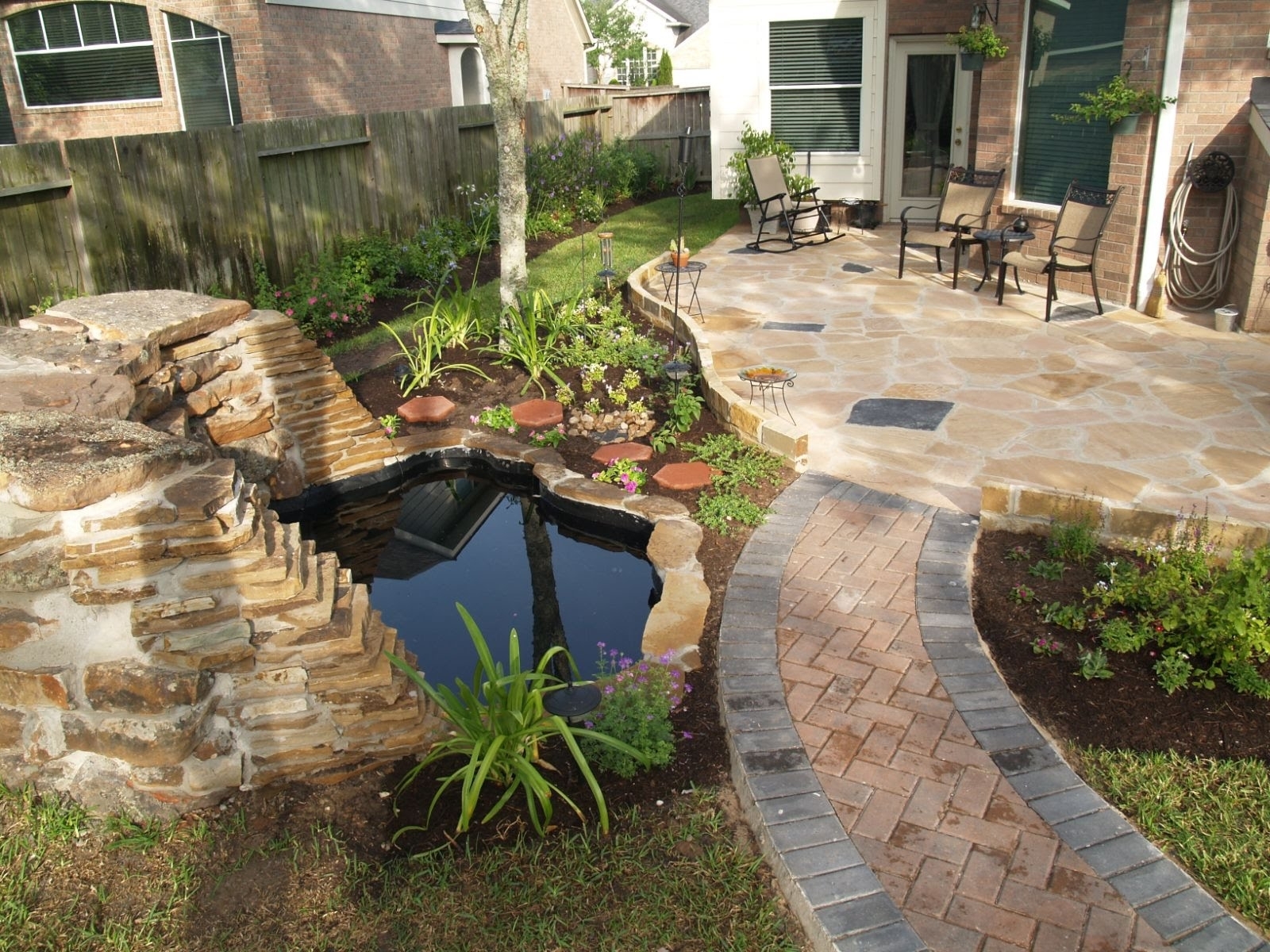 Small Backyard With Hill Landscaping Ideas With Patio — Randolph Indoor ...