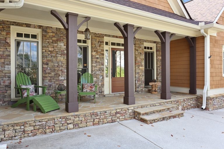 Cedar Wrapped Porch Columns — Randolph Indoor and Outdoor Design