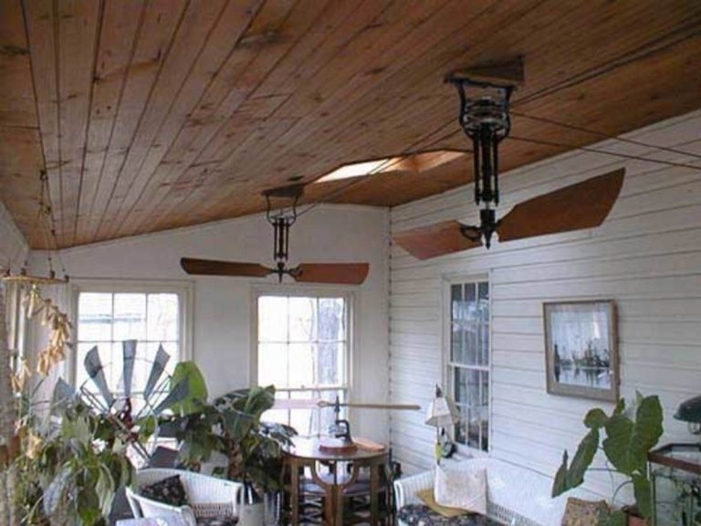 Antique Belt Driven Ceiling Fan — Randolph Indoor and Outdoor Design