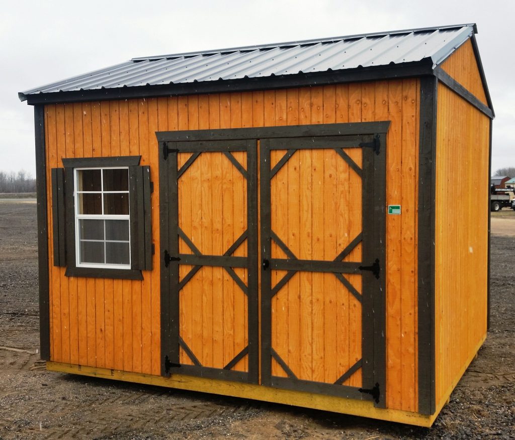 Burnished Slate Metal Roof With Maroon Shutters — Randolph Indoor and ...