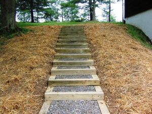 Landscape Timber Spikes Edging — Randolph Indoor and Outdoor Design
