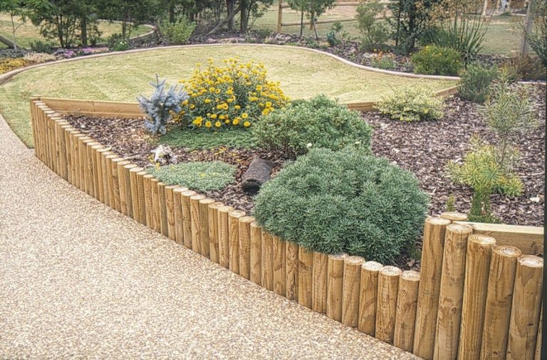 Treated Landscaping Logs — Randolph Indoor and Outdoor Design