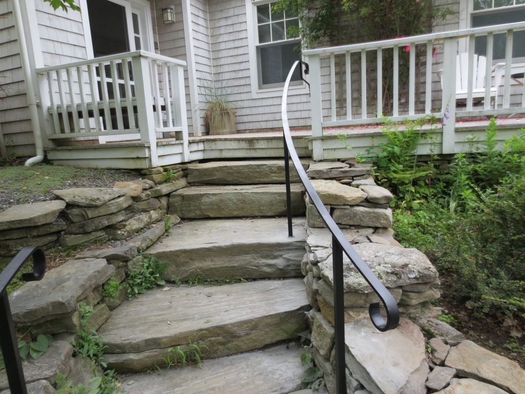 Natural Stone Handrails For Porch Steps — Randolph Indoor and Outdoor ...