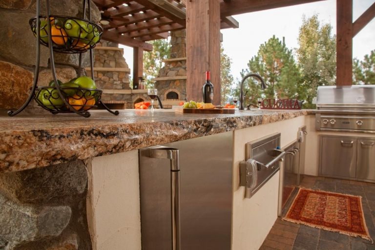 Rustic Outdoor Kitchen Granite Countertops — Randolph Indoor and ...