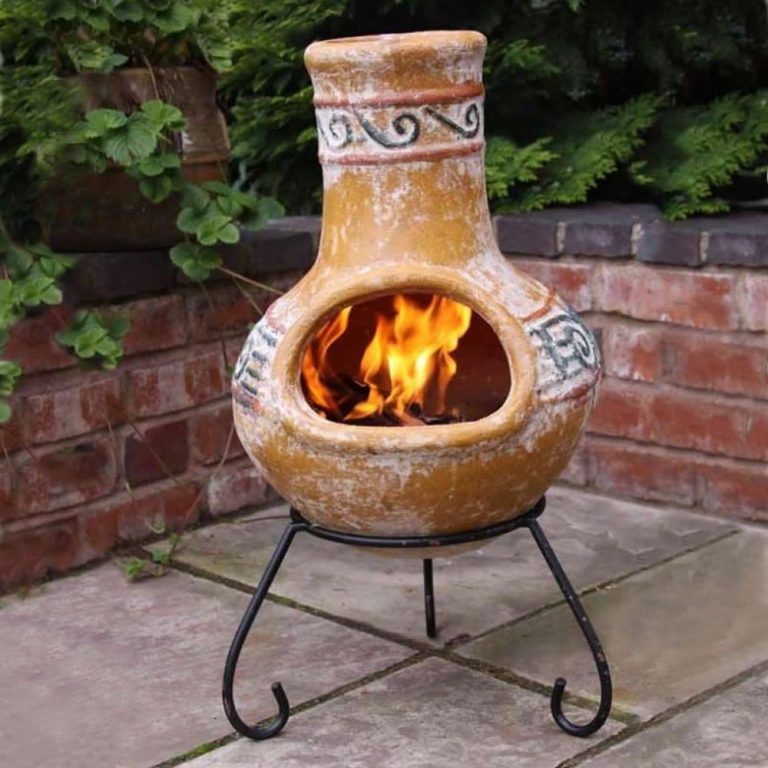 Simple Large Clay Chiminea Outdoor Fireplace — Randolph Indoor and ...