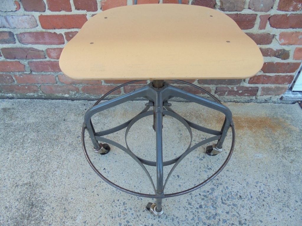 Vintage Swivel Drafting Stool — Randolph Indoor and Outdoor Design