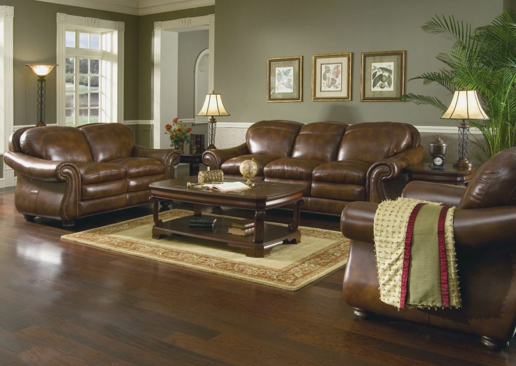 Brown Leather Couch Decor — Randolph Indoor and Outdoor Design