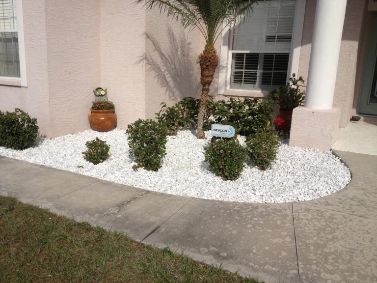 Landscaping Ideas For Front Yards With White Rocks — Randolph Indoor ...